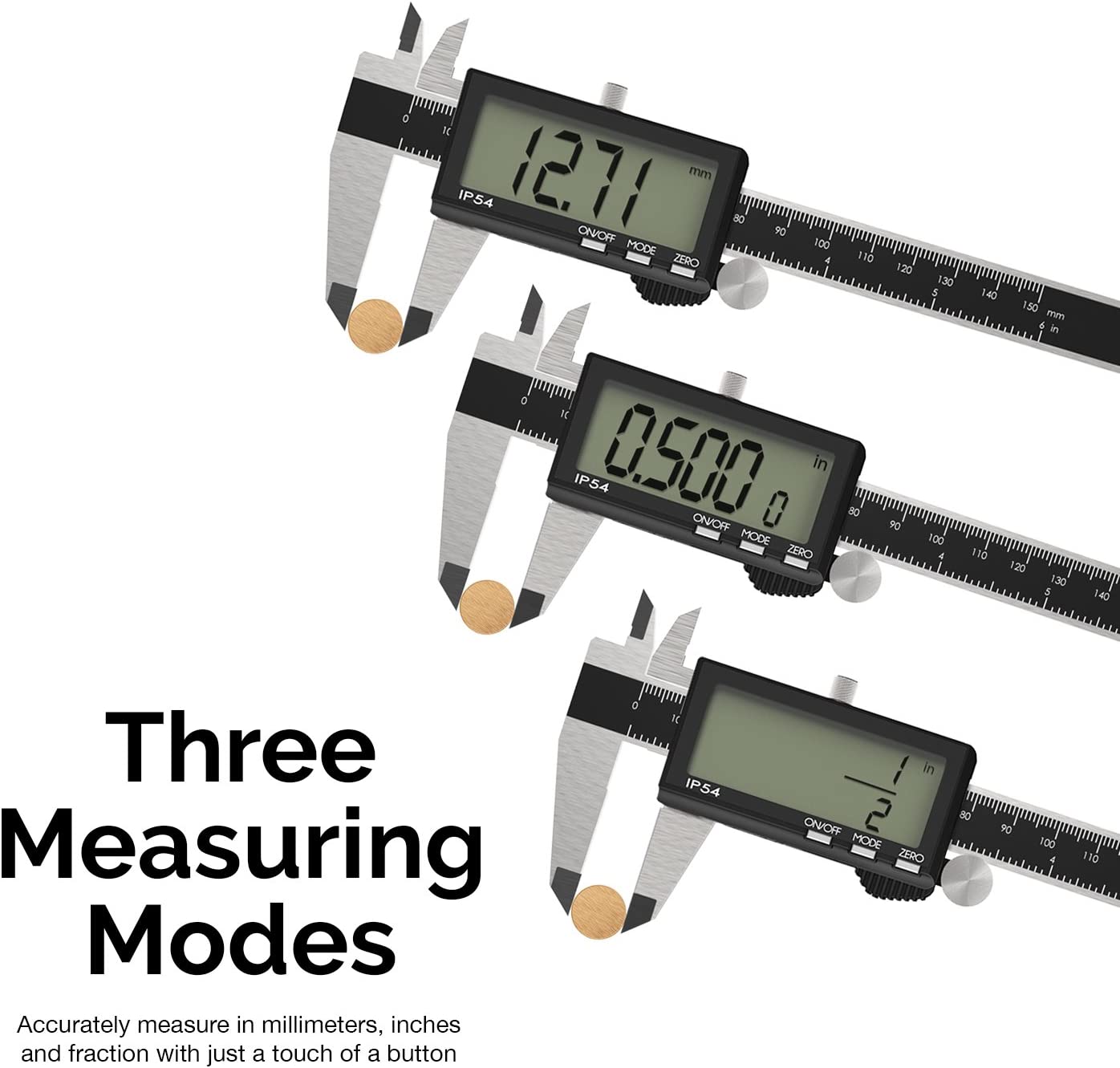 NEIKO 01401A 6-Inch Electronic Digital Caliper, Stainless Steel, Extra ...